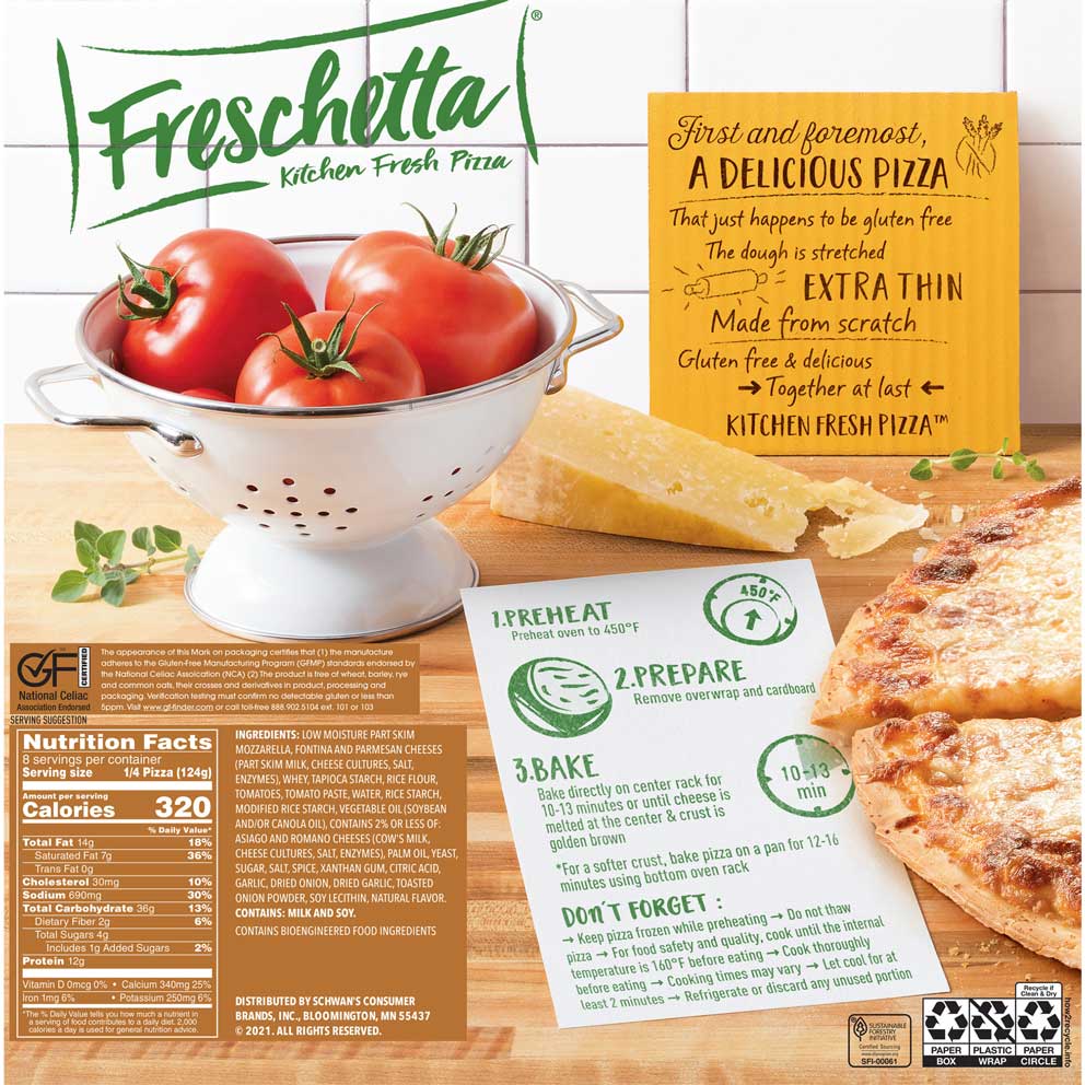 FRESCHETTA® Gluten Free Four Cheese Pizza - 2 Pack